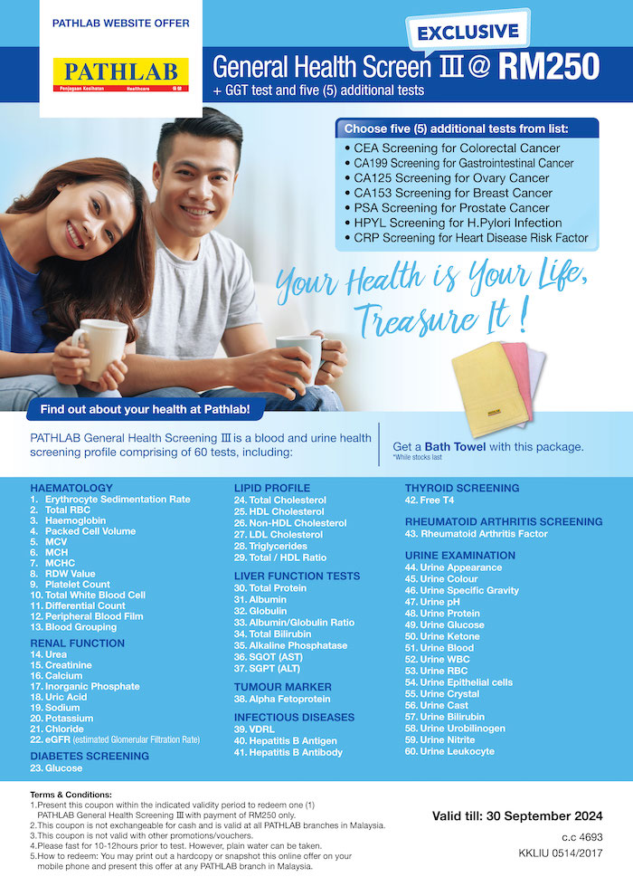 I'm planning to get a general health screening done. Would my DIY ...